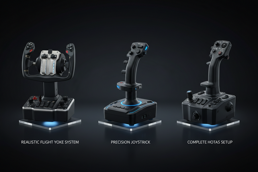 Yoke vs Joystick vs HOTAS: Choose the Right Flight Sim Controls (2026 ...